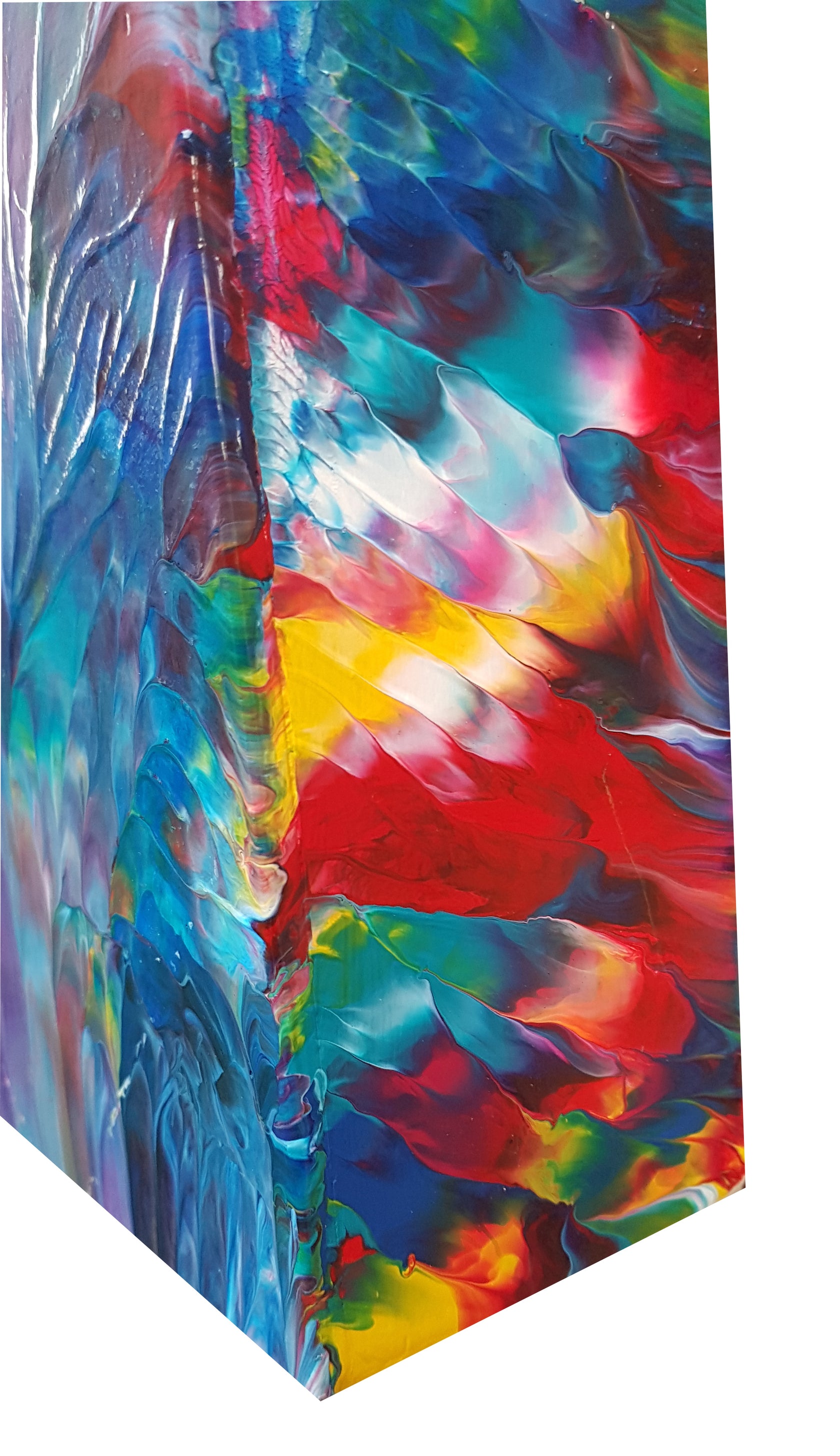 Psychedelic Waterfall No. 3 | 36 x 36 IN – Alexandra Romano Art